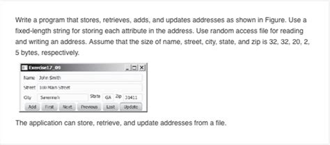 solved write a program that stores retrieves adds and