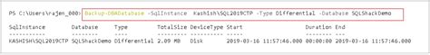 sql database backups using powershell module dbatools