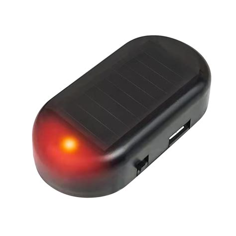 Lirau Car Solar Power Counterfeit Dummy Alarm Warning Car Device Led