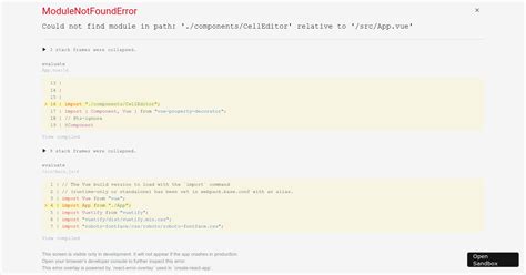 vue typescript example forked codesandbox