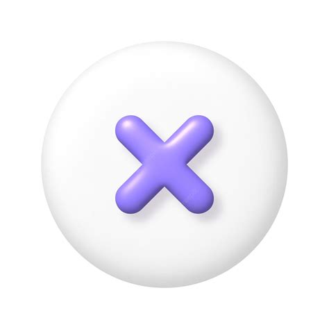 Icono De Matemáticas 3d Signo De Multiplicación Aritmética Púrpura En