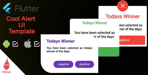 flutter futuristic alert ui template