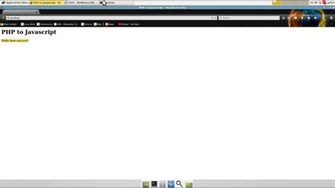 write a javascript function inside php