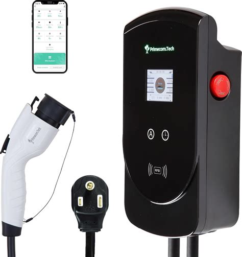 Primecom 50 Amp Level 2 Ev Wall Charger Station 220 Volt