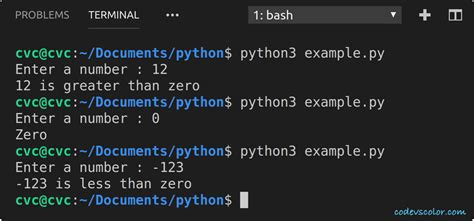 python 3 program to check if a number is positive negative or zero