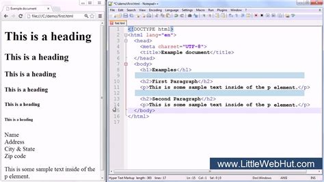 html5 tutorial for beginners part 2 of 6 text youtube
