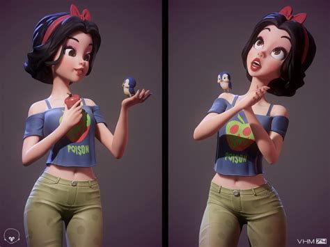 Artstation Snow White Victor Herranz Snow White Girl Cartoon