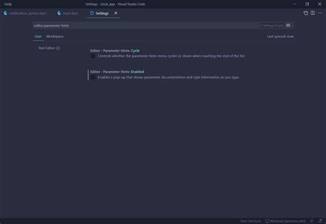 dart vscode flutter popups stack overflow
