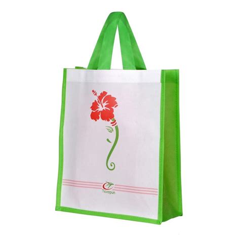 Printed Handle Type Loop Handle Promotional Non Woven Shopping Bag At