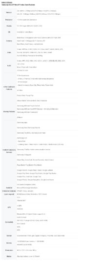 Official Samsung Galaxy Note Ii Specifications Images And Details