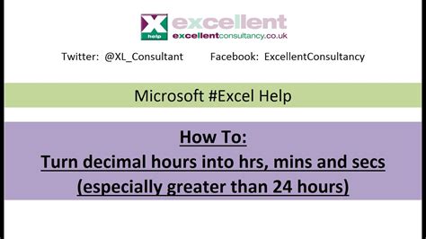 convert minutes and seconds into decimal excel which function in