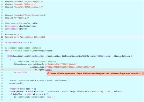 ios cannot initialize a parameter of type id with an lvalue of