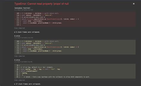 [bug] × typeerror cannot read property props of null · issue 197