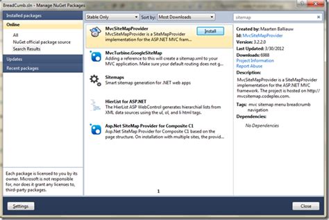 creating dynamic breadcrumbs in asp mvc with