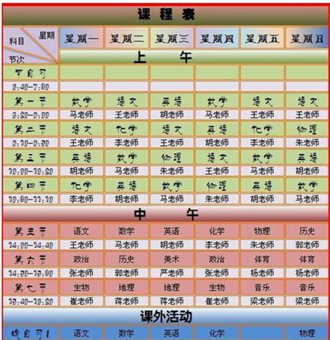 excel技巧——如何制作课程表 360新知