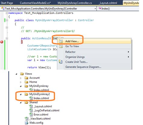 u2 using unidynarray on mvc view page stack overflow