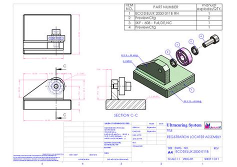 make 2d 3d solidworks part assembly drawings