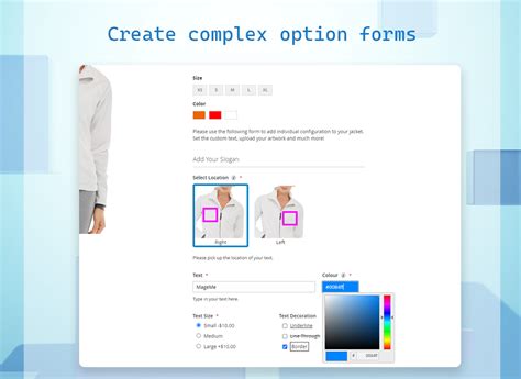 advanced magento 2 custom options plugin for product customization