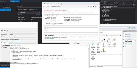 c unable to host published core web application