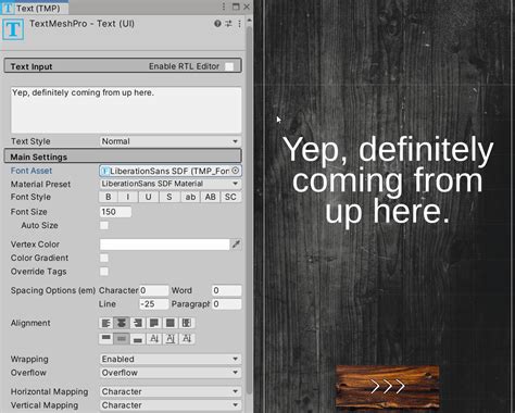 easy way to replace text with textmesh pro unity even wiging