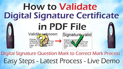 How To Validate Digital Signature In Pdf File Question Mark To Correct