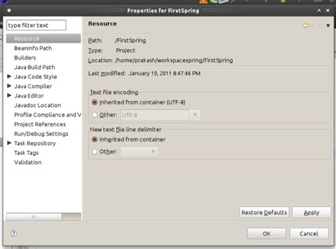 hello world in spring mvc using esclipse java world