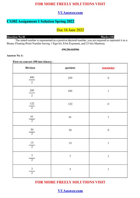 Cs302 Assignment No 1 Solution Spring 2022 By Vu Answer Vuanswer