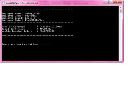 payroll system written in c free source code