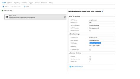 best way to send email notification in an azure devops build pipeline
