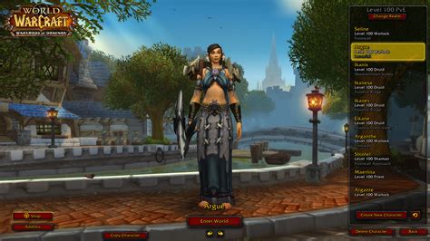 Wow Girl ~ [warlords Of Draenor] Novos Modelos Da Tela De Seleção De