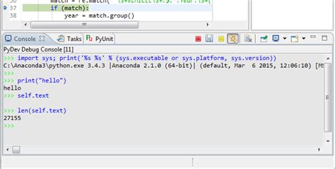 why is python s console split in debug perspective in eclipse with