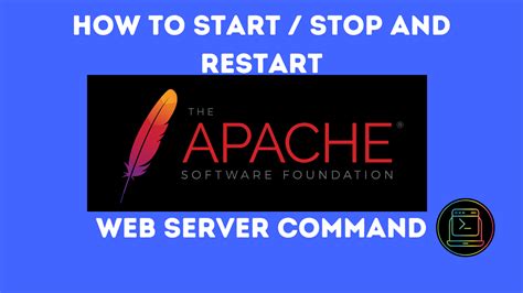 how to start stop and restart apache 2 web server command