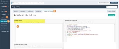brilliant directories how to override and edit default css