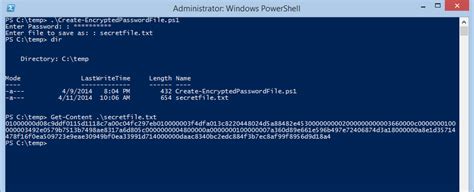 save encrypted passwords to disk with powershell todd