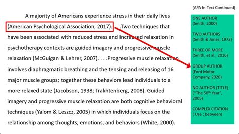 Creating In Text Citations In Apa 7th Edition Youtube