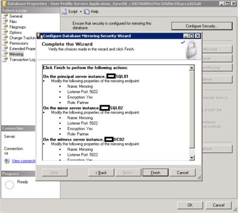 configuring sql server mirroring for sharepoint 2010 it blog