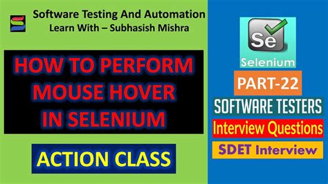 22 how to perform mouse hover in selenium webdriver youtube
