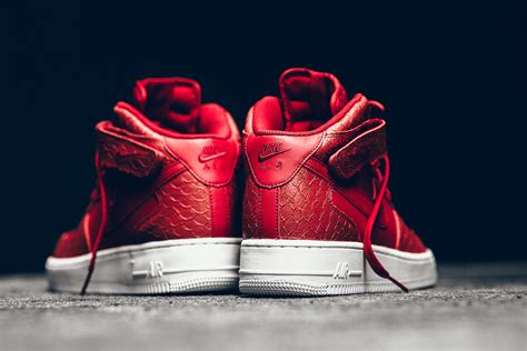 nike “red python” air force 1 mid 07 lv8
