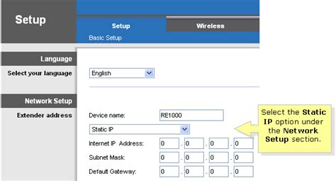 linksys official support setting up a static ip address on the