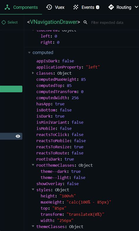 javascript vue navigation drawer stack overflow