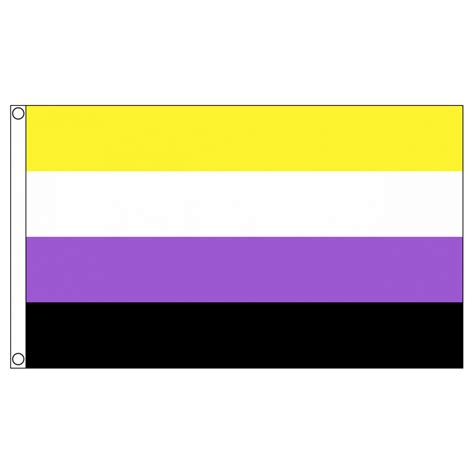 Non Binary 5ft By 3ft Premium Pride Flag The Pride Shop