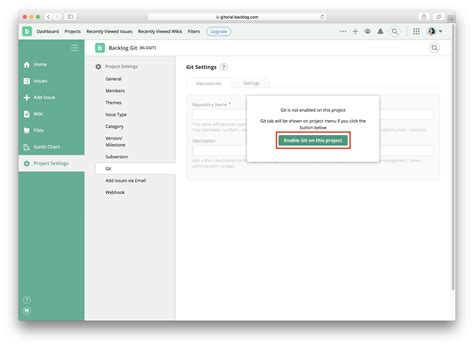 creating a remote repository backlog