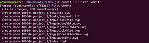 basic git commands with example top 20 git commands edureka