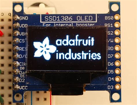 arduino library and examples monochrome oled breakouts adafruit