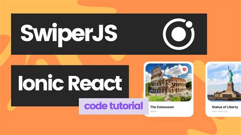 how to use swiperjs with ionic swiper in ionic framework with react