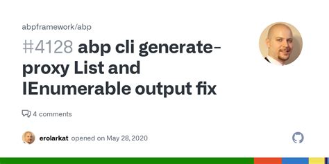 abp cli generate proxy list and ienumerable output fix · issue 4128