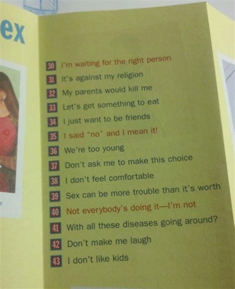 101 Ways To Say No To Sex Barstool Sports