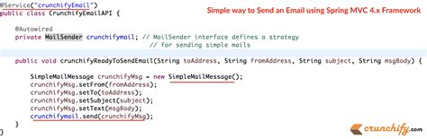 simple way to send an email using spring mvc 4 x framework