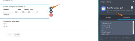 configurable list how to adjust the width of dropdown fields