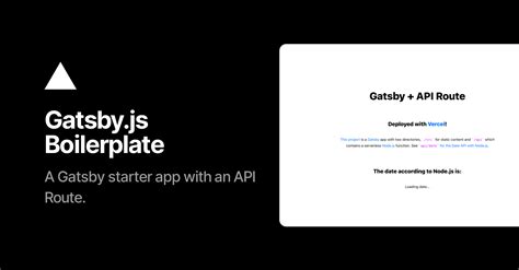 gatsby js boilerplate vercel